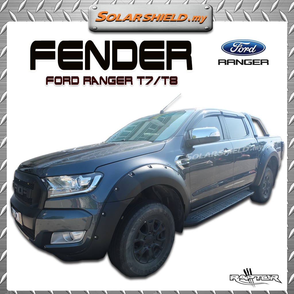 Ford Ranger T7/T8, Wildtrack,Raptor Fender ARCH Fender Matt Colour 4x4 ...
