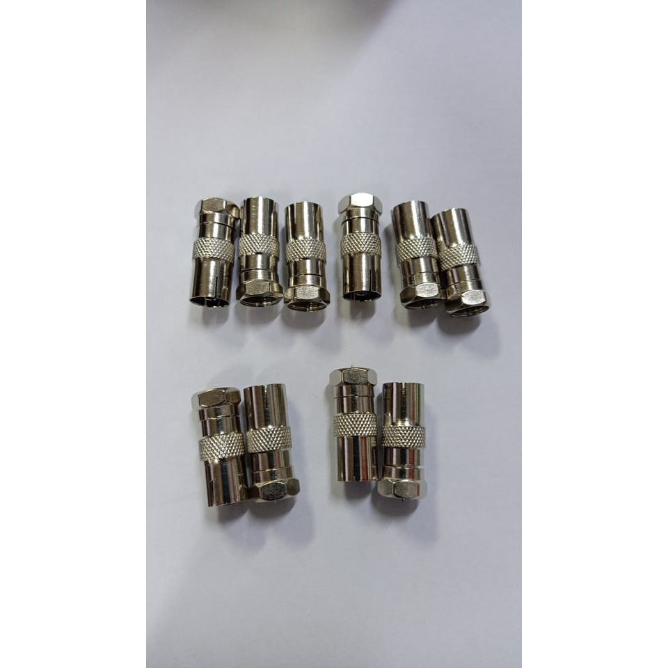 TV RF Female Socket to F Type Screw Male Plug Adapter Converter Coax TV ...