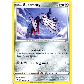 Skarmory / 120/189 / Common / Sword & Shield Darkness Ablaze Pokemon Trading Card Game PTCG ...