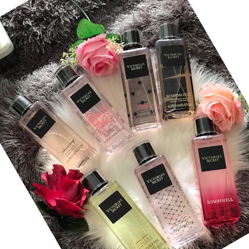 💯 ORI Rejected VS BOdy Mist Square Collections 250ml | Shopee Malaysia