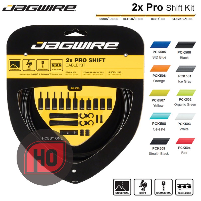 Jagwire 2x Pro Shift Cable Kit - Inner Outer Shifter Cable | Shopee ...