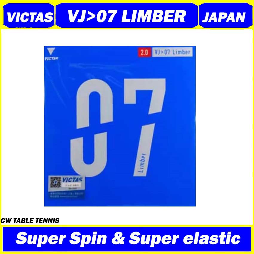 VICTAS VJ>07 Limber Super Spin combined with soft high throw angle super elastic sponge(READY ...
