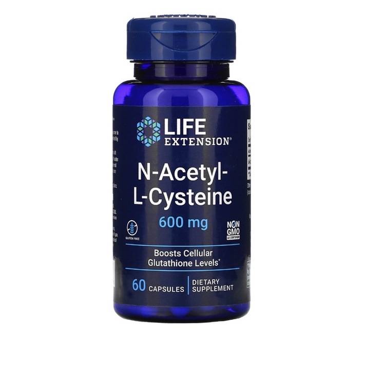 on hand!Life Extension N-Acetyl-L-Cysteine NAC 600mg 60 caps | Shopee ...