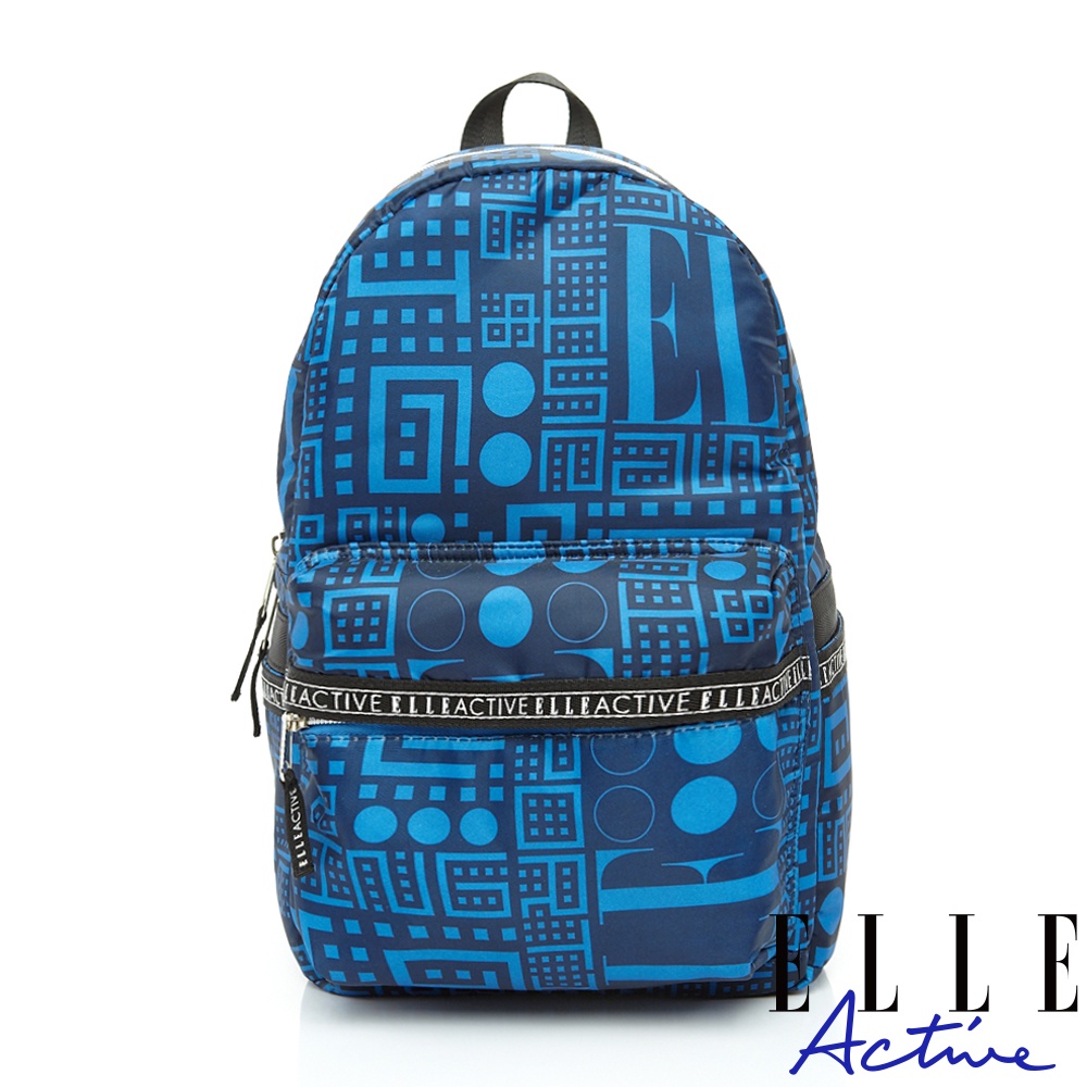 [ELLE Active] Back to school Series Retro Style Backpack-Blue | Shopee ...