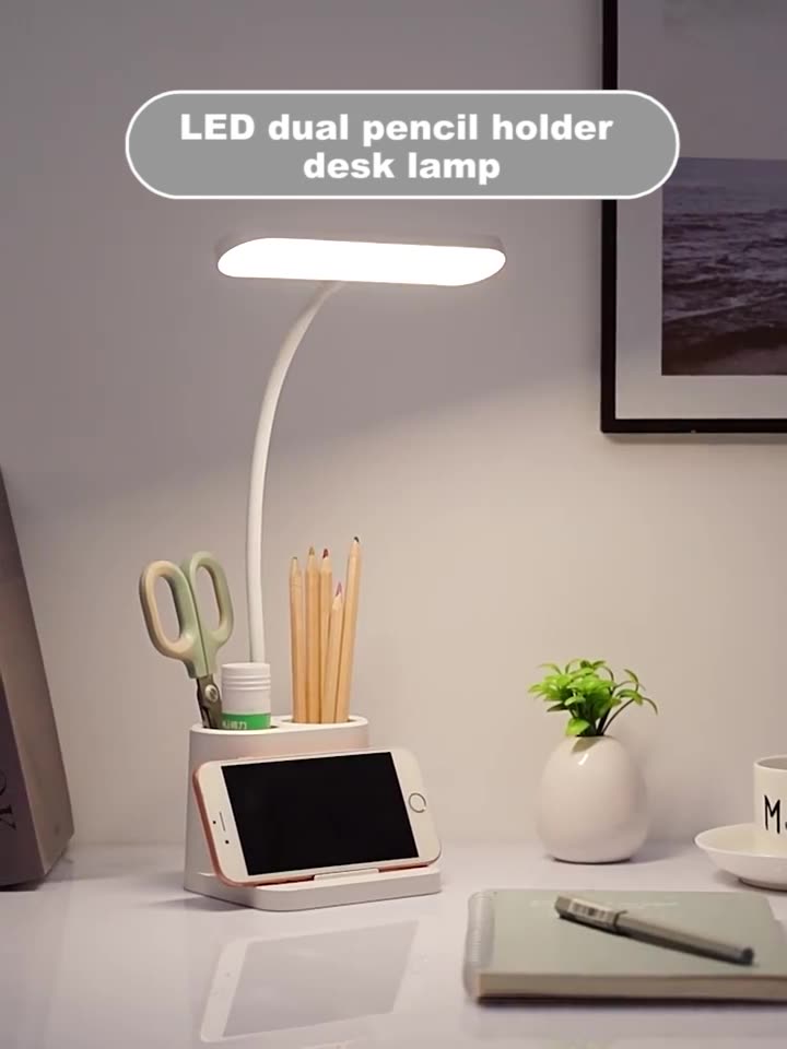 Study Table Lamp Eye-Caring LED Desk Lamp 3 Color Adjustable LED ...