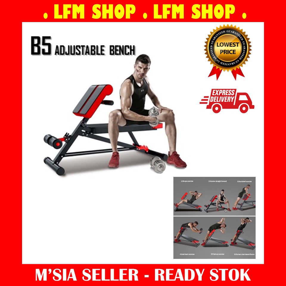 [SALE] B5 Adjustable Bench Multi-Workout Abdominal / Hyper Back ...