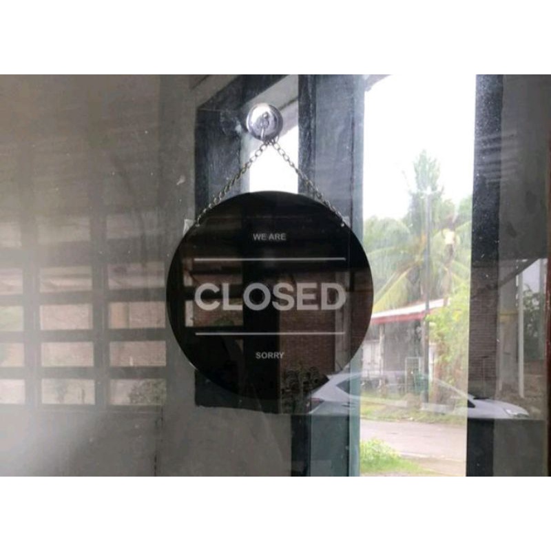 Closed-open Acrylic SIGNAGE/Round Acrylic SIGNAGE | Shopee Malaysia