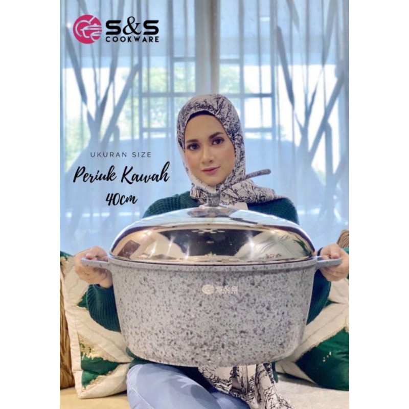 PERIUK RENDANG KAWAH BATU GRANITE 40CM | Shopee Malaysia