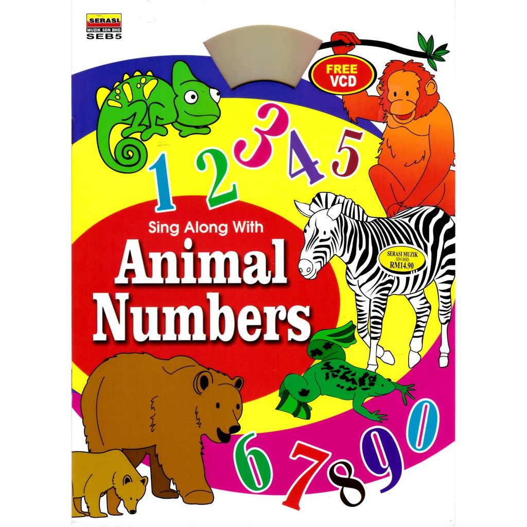 CHILDREN SONGS SING ALONG WITH ANIMAL MUMBERS VCD + BOOK ( ENGLISH ...