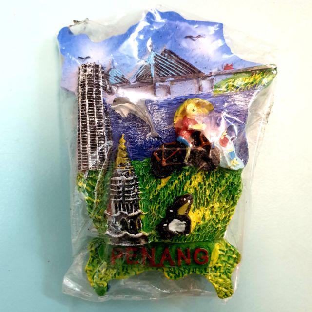 Penang Famous Attraction & Food Collection 🍲🍛Souvenir 3D Fridge Magnet ...