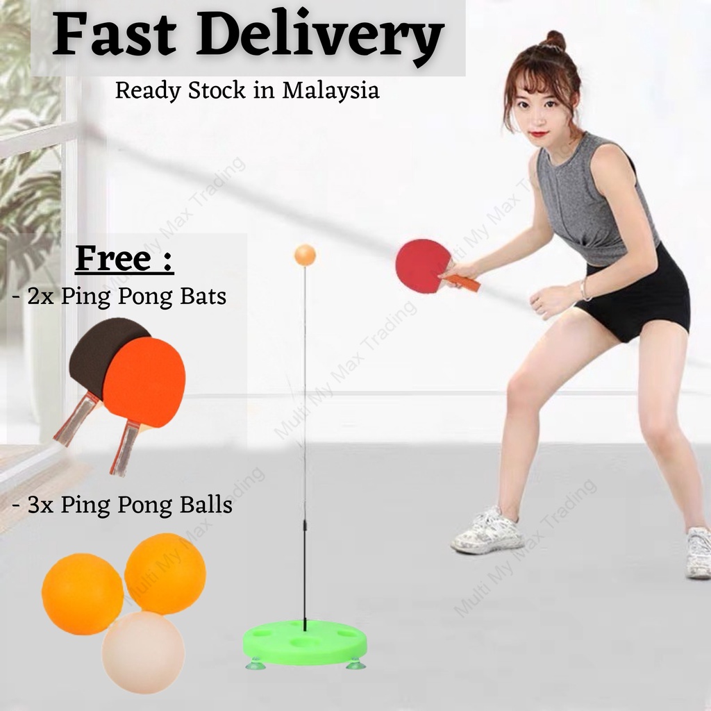 Table Tennis Trainer Upgraded Portable Soft Shaft Training Machine Ping ...