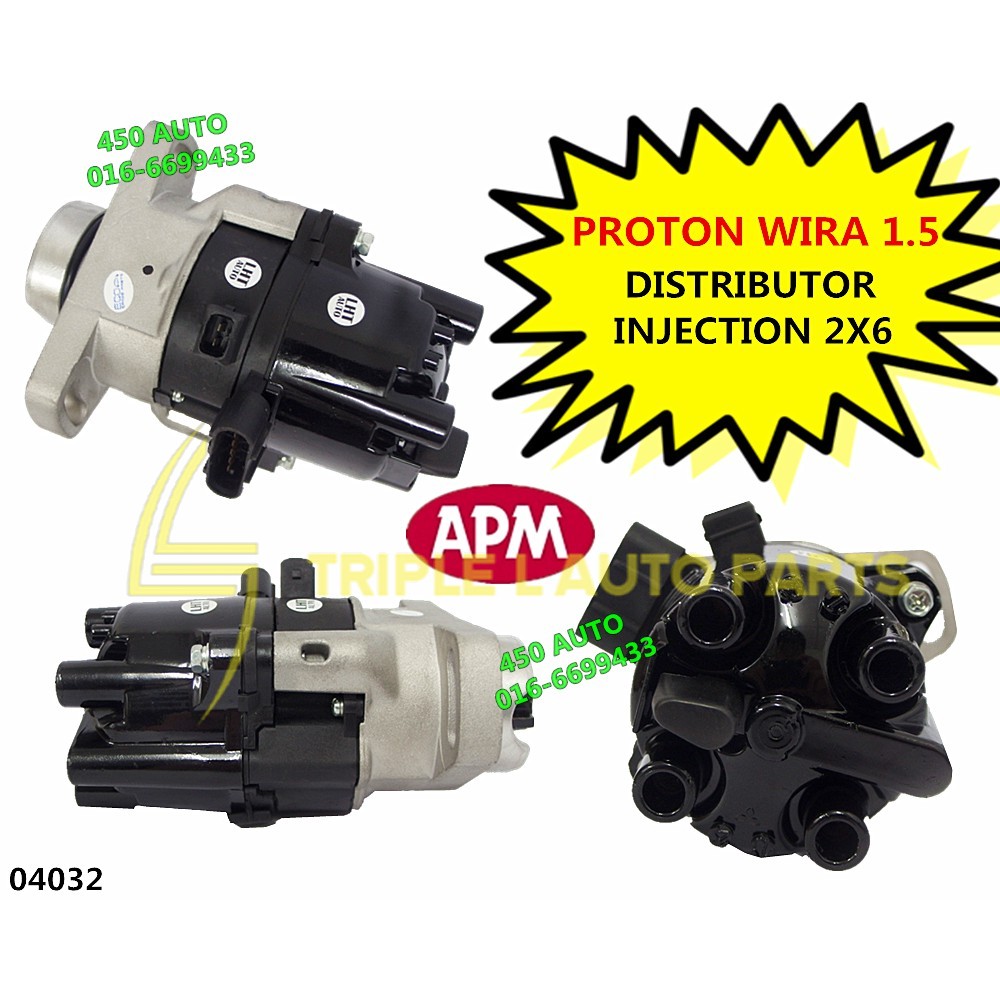 WIRA 1.5 1.3 MMC DISTRIBUTOR INJECTION 2 X 6 IGNITION COIL PLUG ...