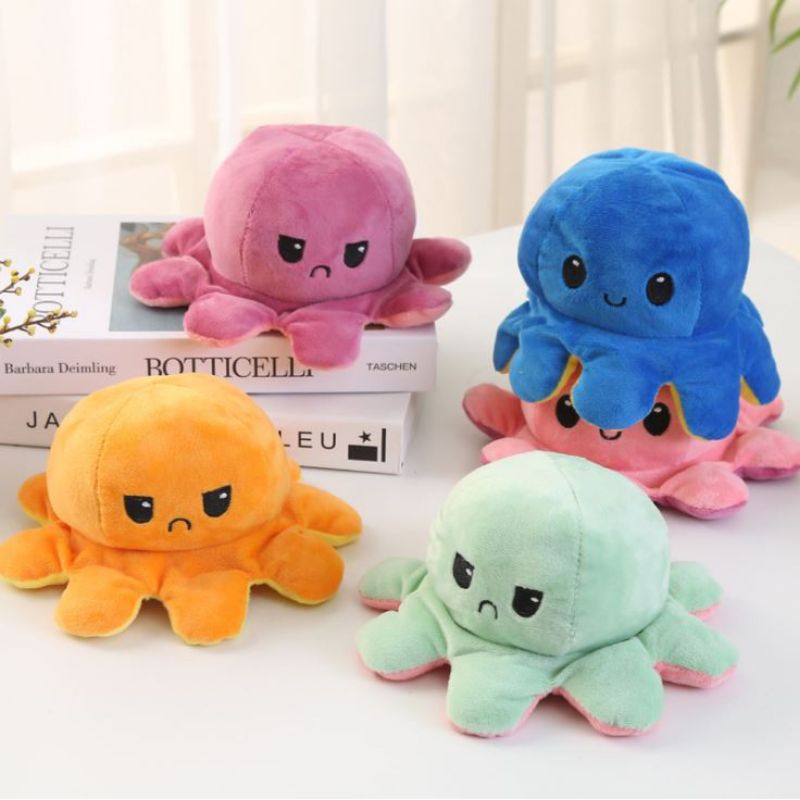 Flip Octopus/ Angry Octopus/ Reversible Octopus Viral Saiz 20 CM (Ready ...