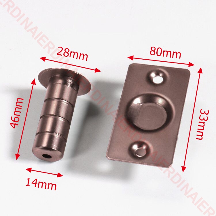 NAIERDI Invisible Magnetic Door Stop Brass Door Stopper Heavy Duty ...