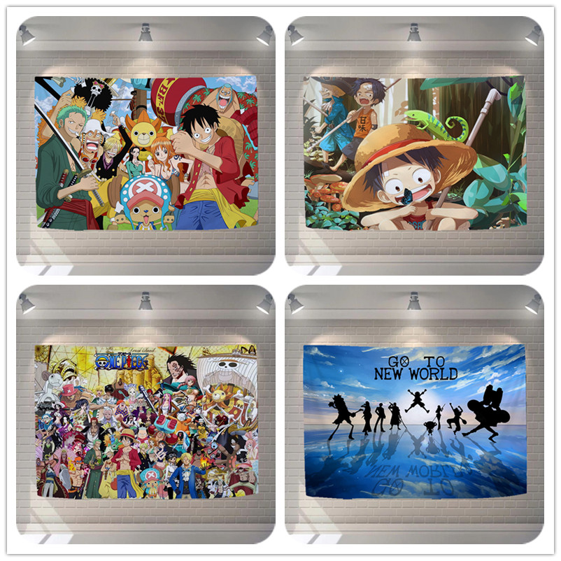 backdrop cloth One Piece Anime Kain Latar BelakanginsKain Gantung ...