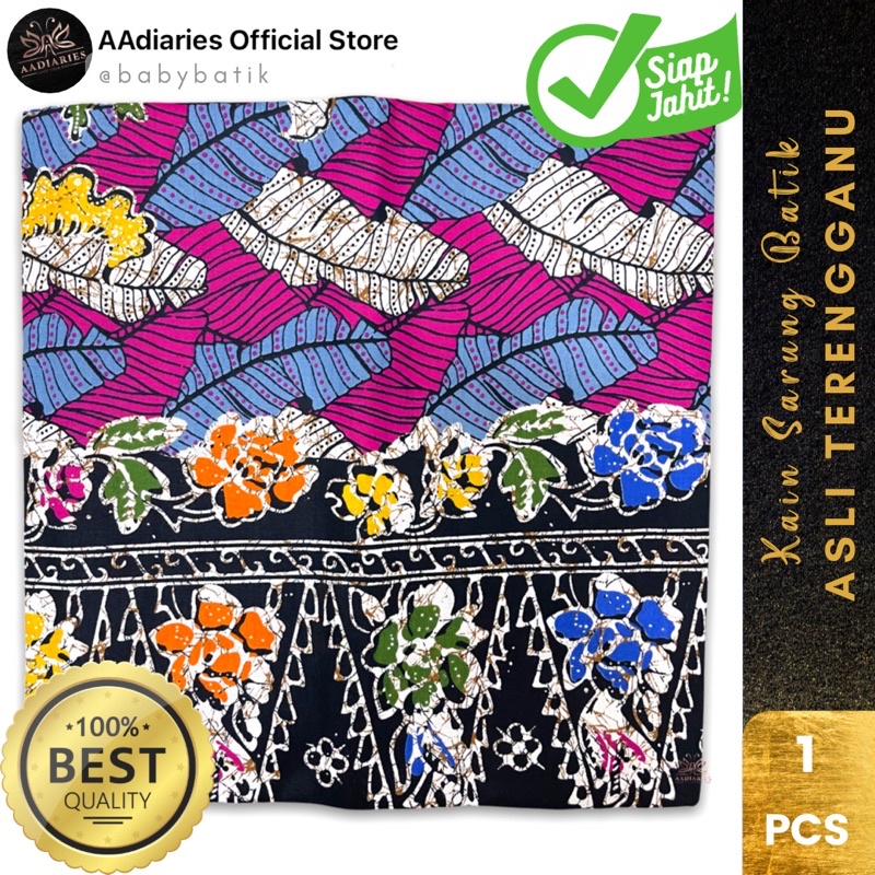 Kain Batik Asli Terengganu Batik Lukis Batik Halus Batik Cotton 100% ...