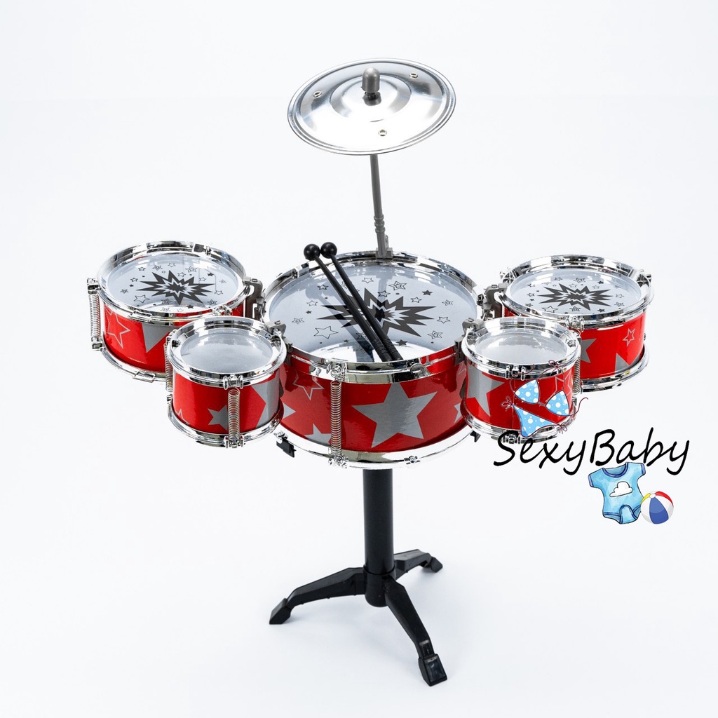 Jazz Drum Kids Rock Kids Cartoon Manual Drum Toys Drum Set for Girls ...