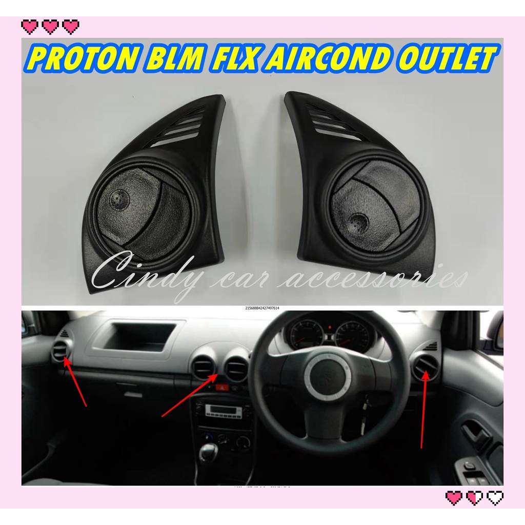 Proton Saga BLM FL FLX Air Cond Outlet - Dark Grey (With Cover ...