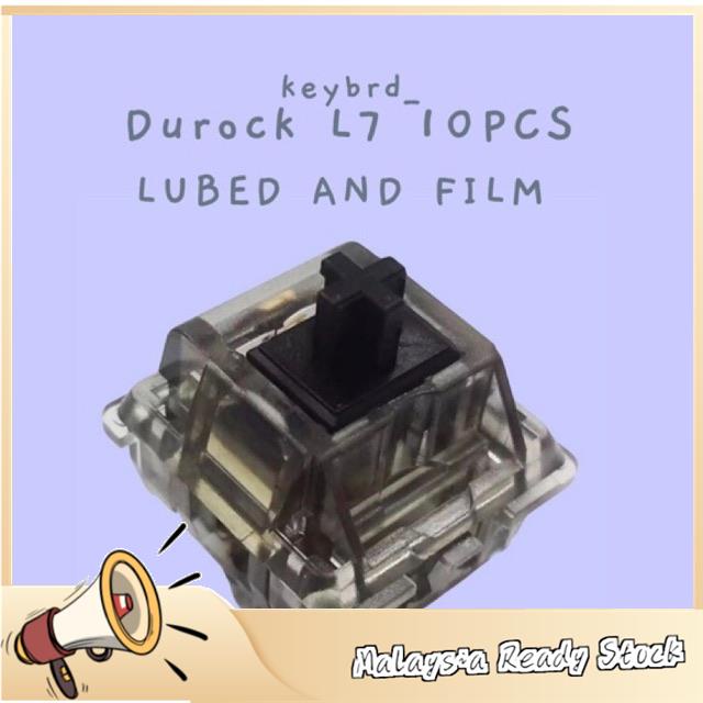 (HOT ITEM) 10PCS (Lubed Krytox 205g0) Durock L7 Premium Linear Black ...