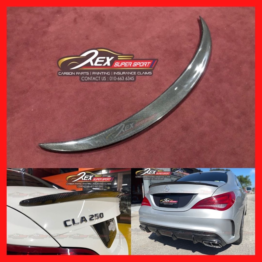 Mercedes Benz CLA W117 180 200 250 45 AMG Rear Spoiler AMG Real Forged ...