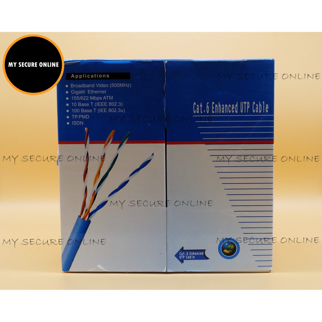 CAT 6 Full Copper Network Cable 300 meter MADE IN MALAYSIA | Shopee ...