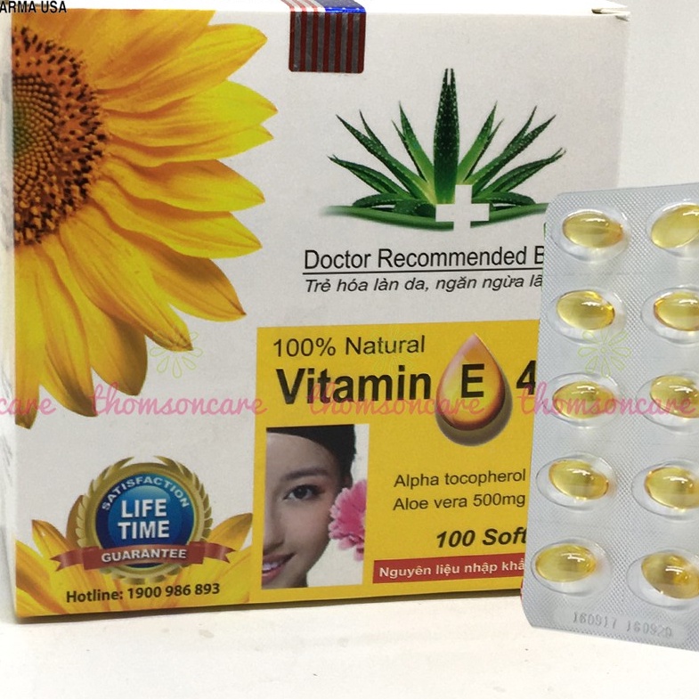 Vitamin E 400 IU Oral Tablets Help Beautify The Skin - Supplement vtm E ...