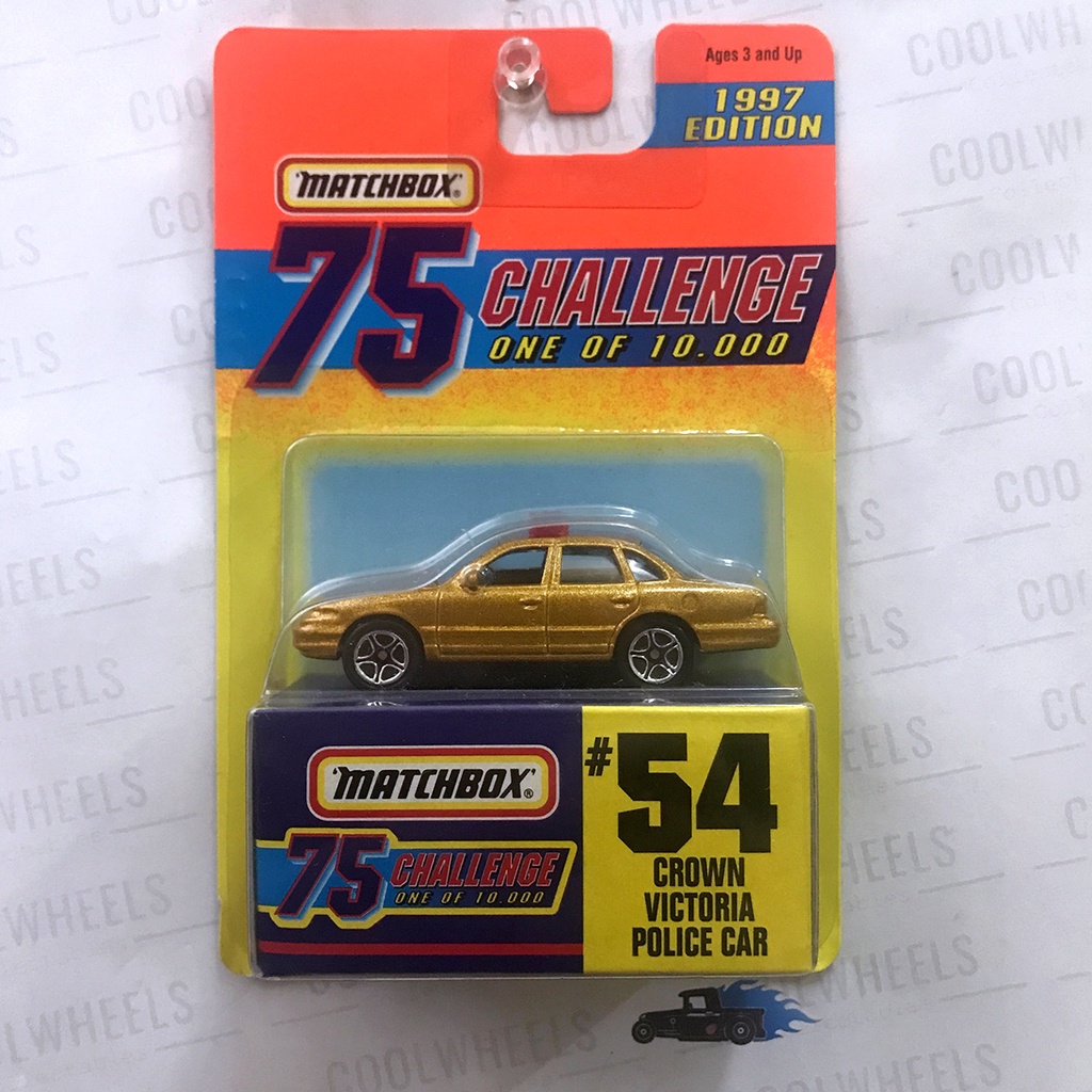 Matchbox 1997 75 Challenge Crown Victoria Police Car - Gold | Shopee ...