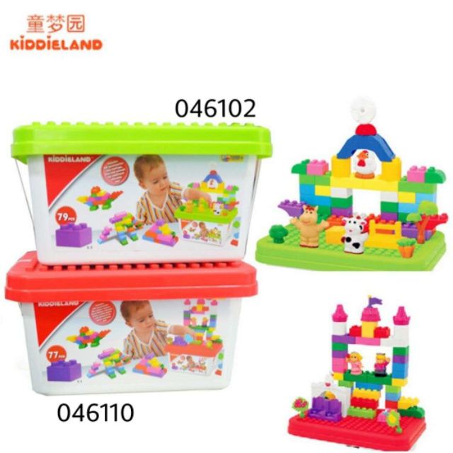 (ORIGINAL) KIDDIELAND FARM & FANTASY BLOCKS PLAYSET (046102/046110 ...