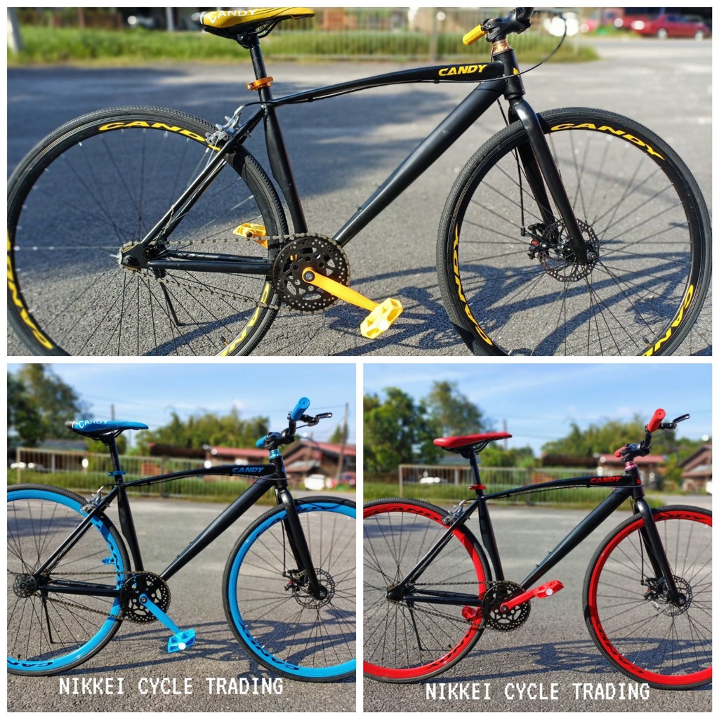 BASIKAL FIXIE 700C JETPORT 2600 (Bicycle Fixie 700C） | Shopee Malaysia