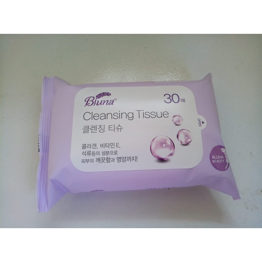 Daiso / Bluna Cleansing Tissue / Sheet Mask / Diy Mask / Cleansing ...