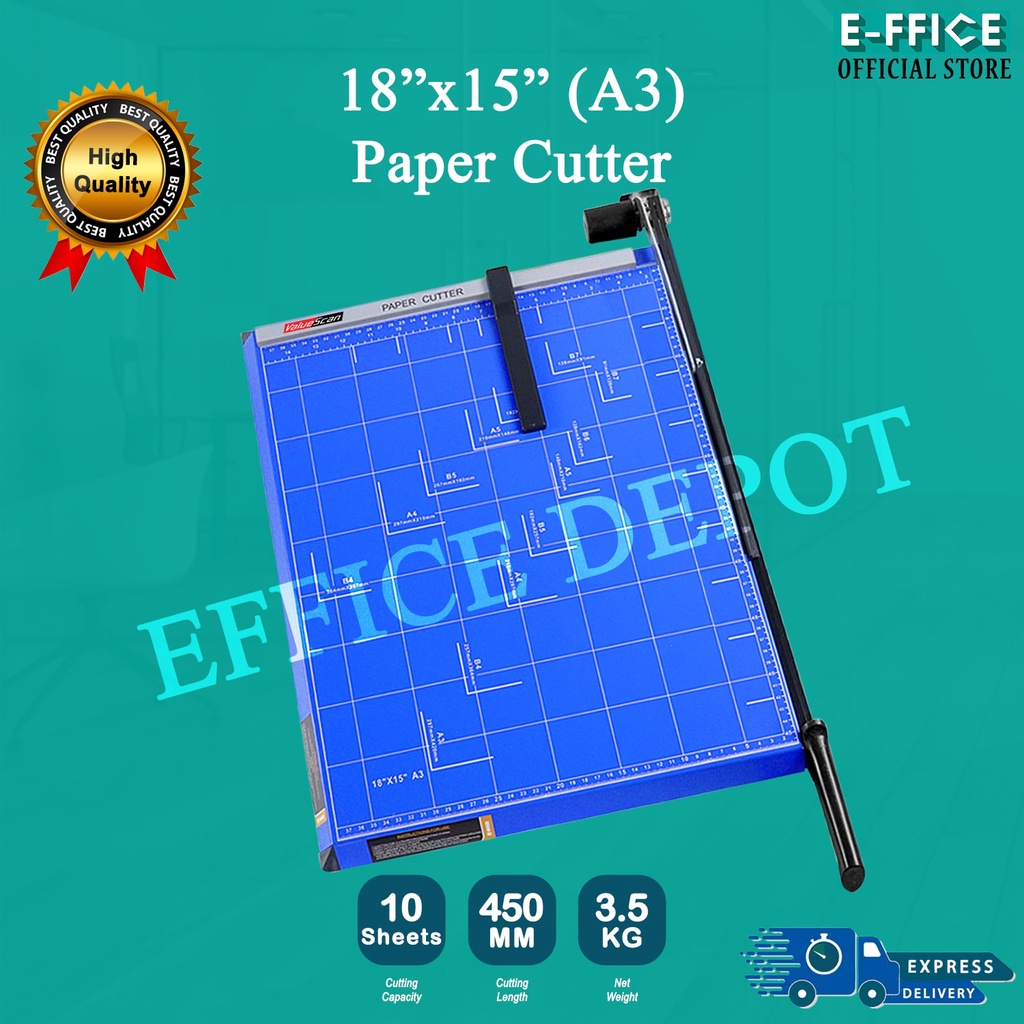 Effice Depot - YIDE A3 Paper Cutter / Sheet Trimmer 18" X 15" | Shopee ...