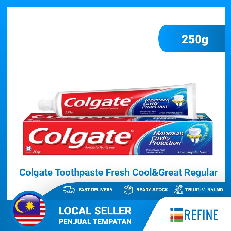 Colgate Toothpaste 250gFresh Cool&Great Regular Mint | Shopee Malaysia