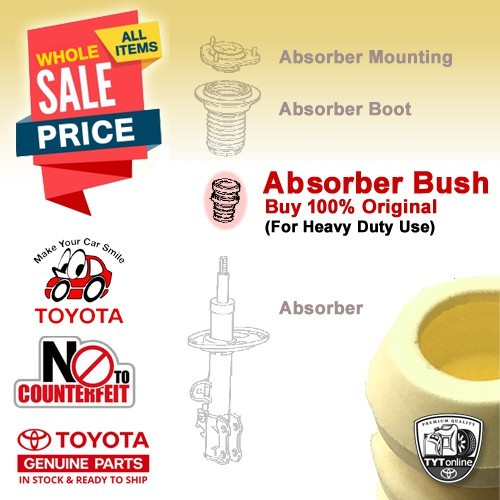 Wish 1.8/2.0 (2003-) Rear Absorber Bush 48341-32100 TOYOTA ZNE10 ANE10 ...