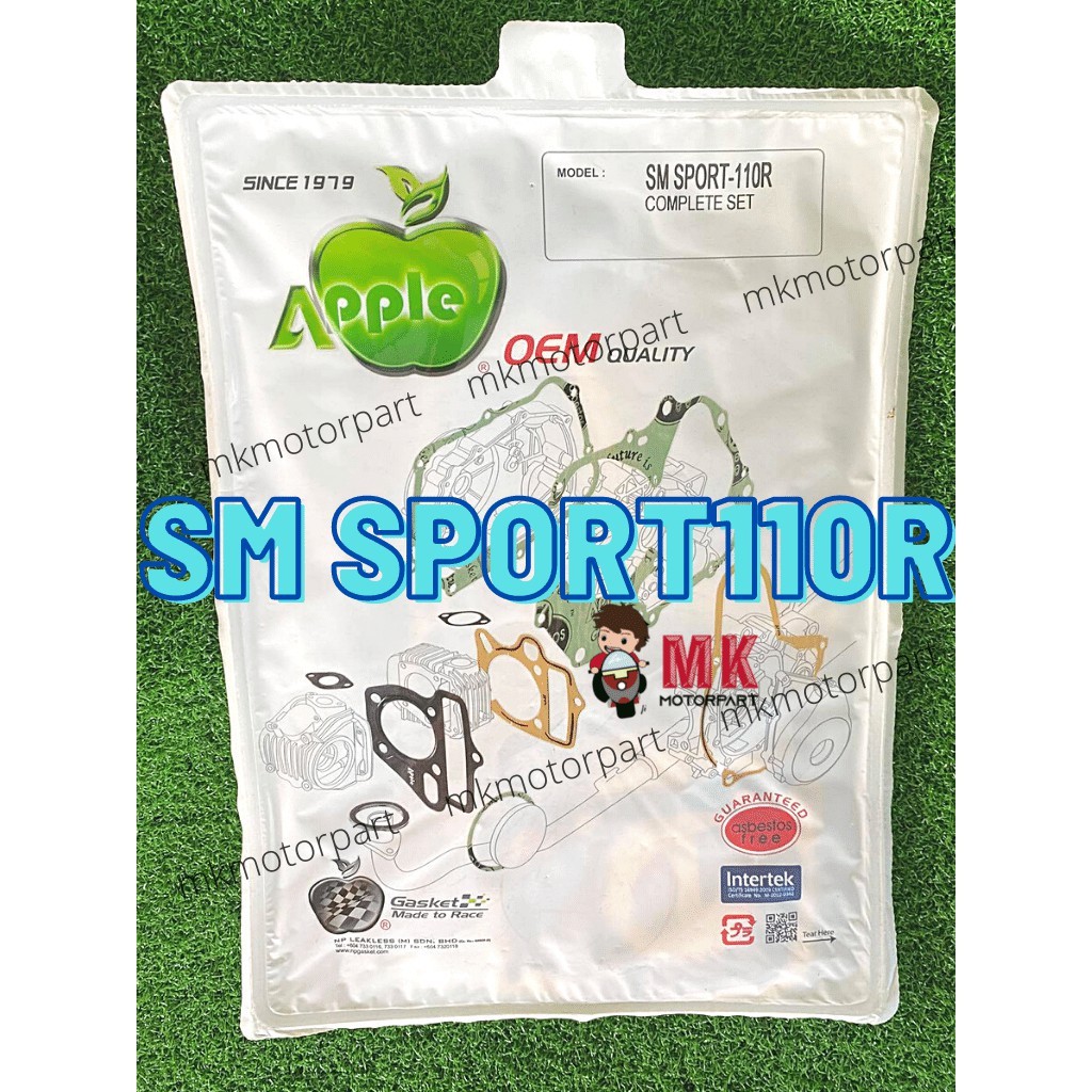 🍎 SM Sport 110R Overhaul Gasket Complete Set 🍎 Apple Gasket Benelli SM ...