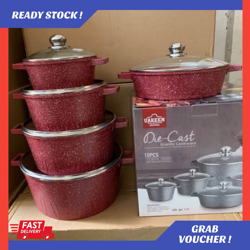 💥OFFER!!💥 Vaken Uakeen Periuk Granite Induction, Granite Stone ...