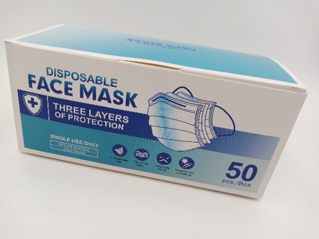 3 Layers Mask ( 50 pcs per pack ) / PELITUP MUKA 3 LAPIS / 口罩 / MASK ...