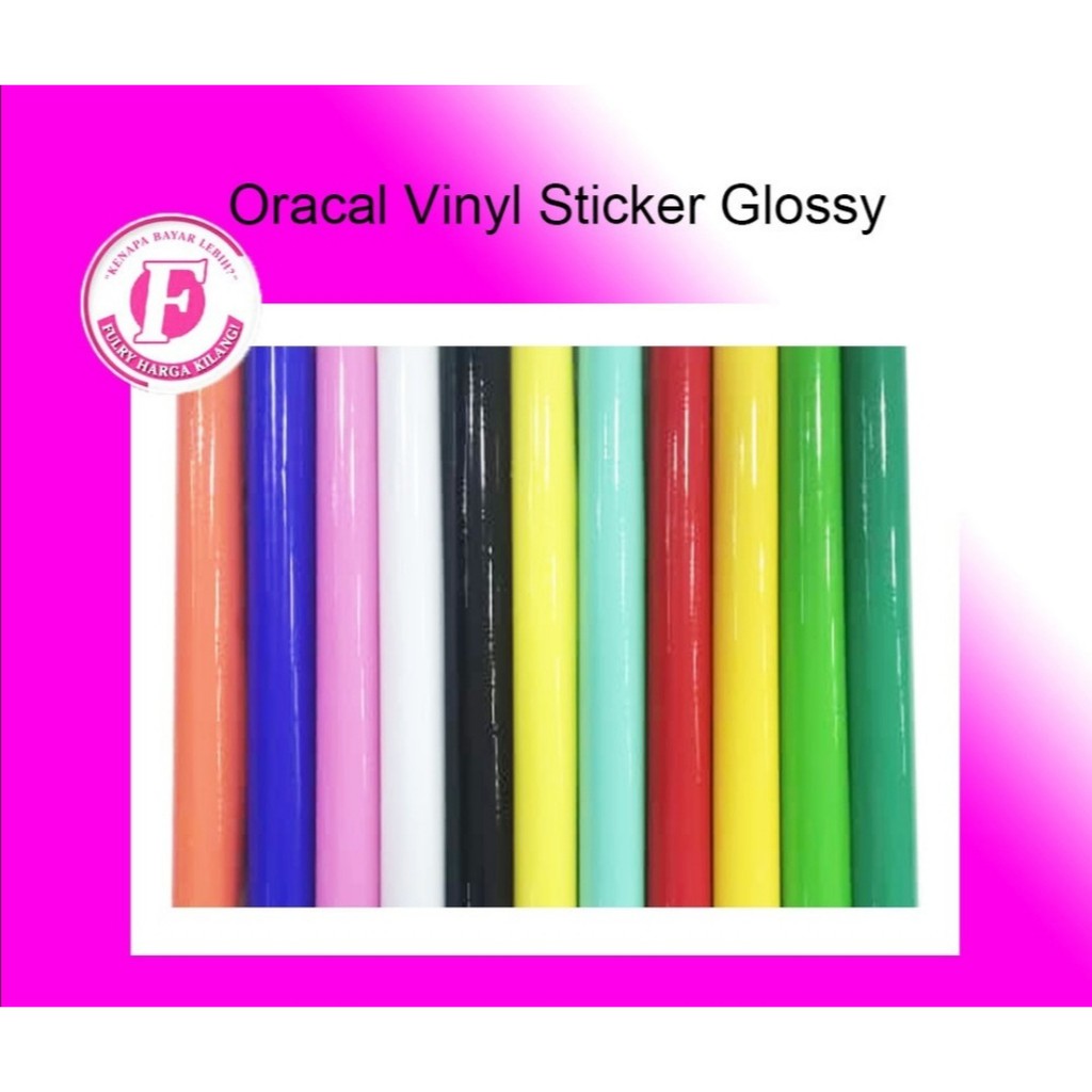 Oracal Vinyl Sticker Glossy (10 Types Color) | Shopee Malaysia