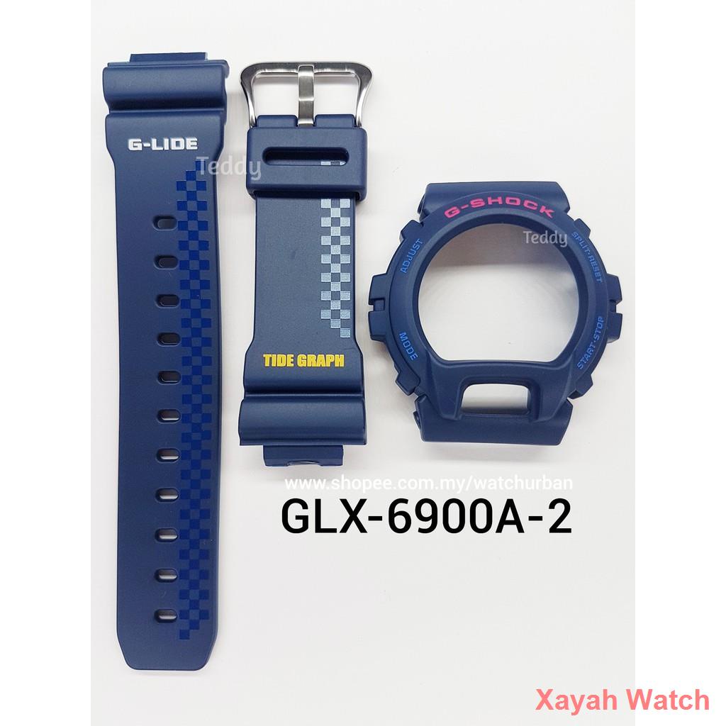 fossil strap Aksesori CASIO G-SHOCK BAND AND BEZEL GLX6900 GLS6900 ...