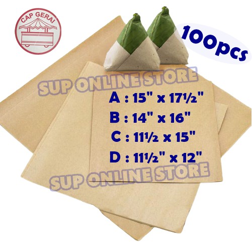 Brown Hawker Paper / Paper Food Wrap / Food Packaging Kraft Paper ...