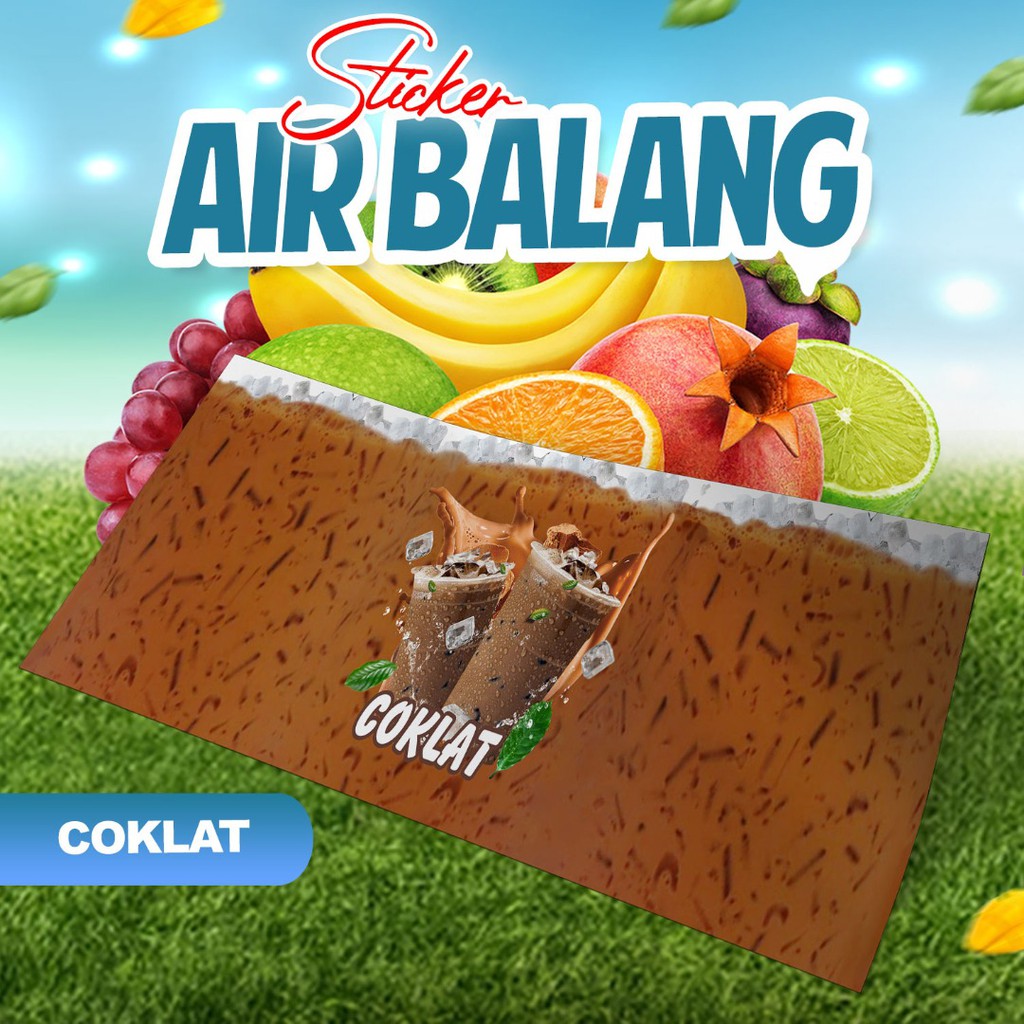 Sticker Air Balang Penuh Pelbagai Jenis (Keliling Balang) Material ...