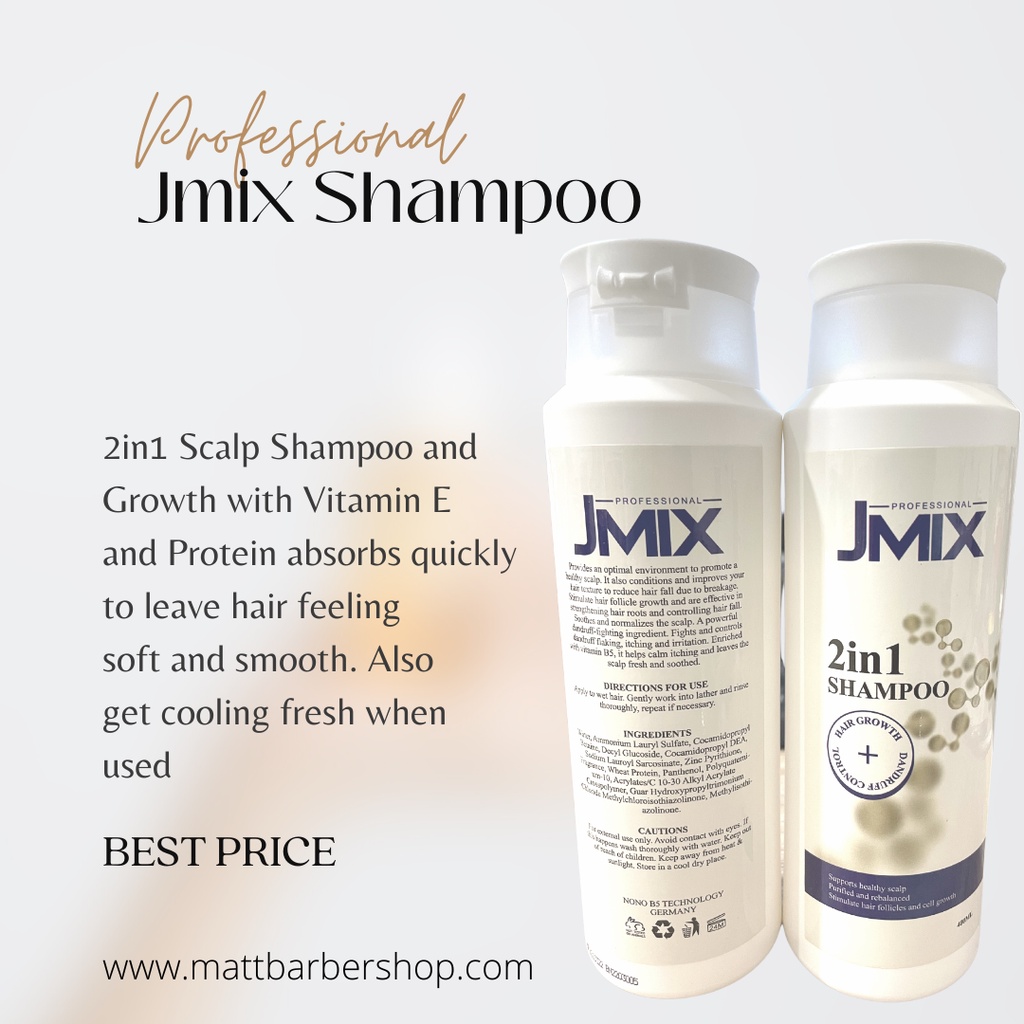 ORIGINAL SHAMPOO JMIX 2IN1 GROWTH & DANDRUFF 400ML | Shopee Malaysia