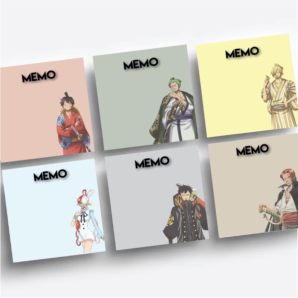80pcs 80gsm Anime Memo / One Piece Wano Edition | Shopee Malaysia