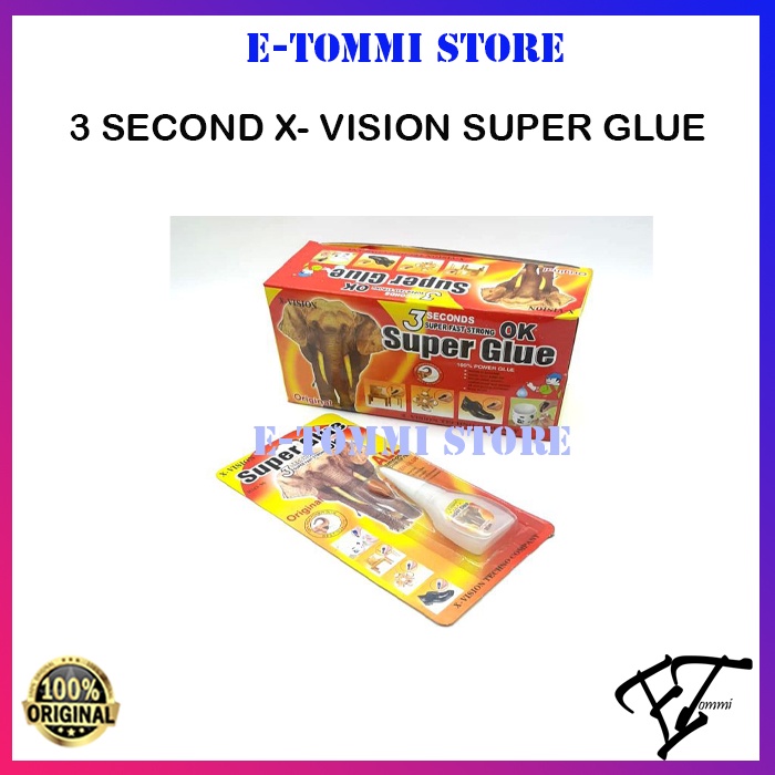 3 SECOND X-VISION SUPER GLUE (1 BOX) | Shopee Malaysia