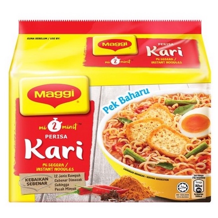 Maggi Mi Segera Perisa Kari (5 packets) | Shopee Malaysia