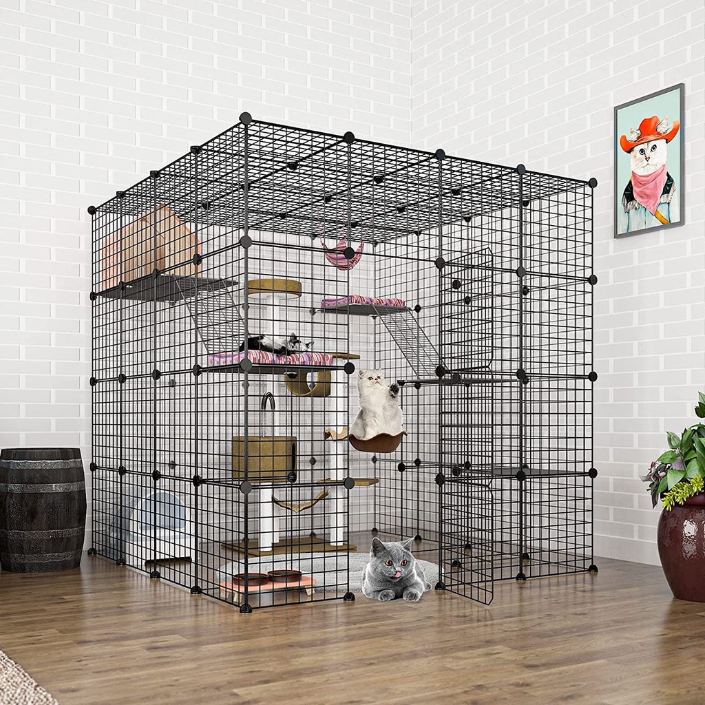 Customize Sangkar Kucing Cubes Steel Wire Cat Cage Rest Play House with ...