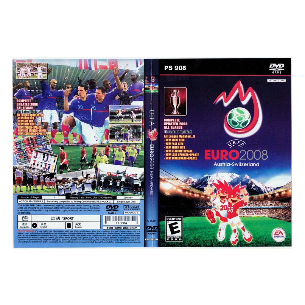 PS2 GAME COLLECTION EURO 08 (CD VERSION) | Shopee Malaysia