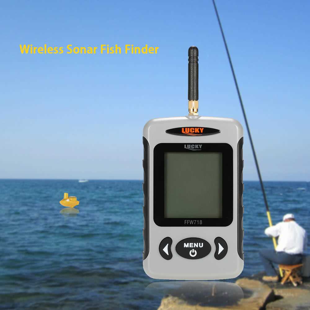 Portable Professional Sounder Wireless Sonar Fish Finder with Dot ...