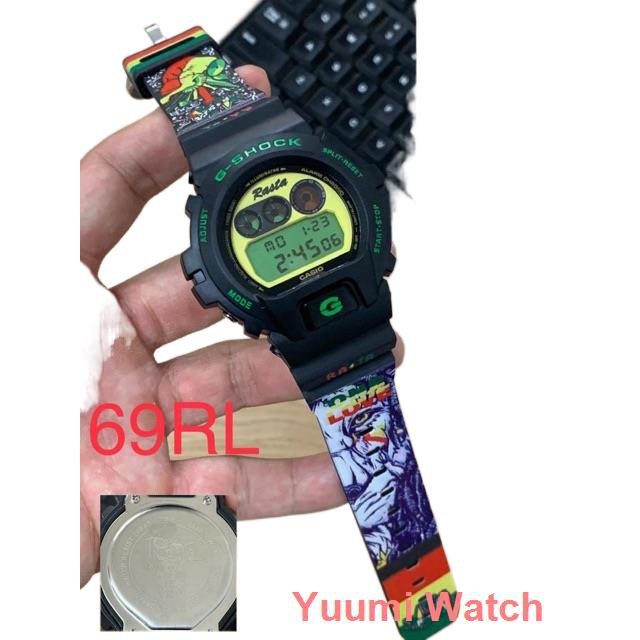 Casio solar watch G SHOK DW 6900 RASTA DIGITAL WATCH READY STOCK ...