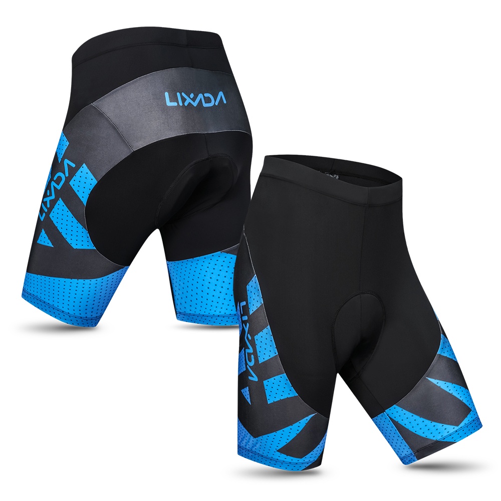Lixada Men's Cycling Shorts 4D Gel Padded Bicycle Riding Half Pants Bike Biking Tights | Shopee ...