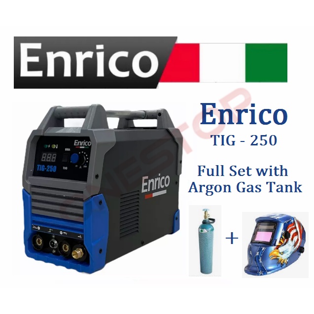 ENRICO TIG250 TIG WELDING MACHINE Full Set [ 2 IN 1, TIG & MMA ] ( C/W ...